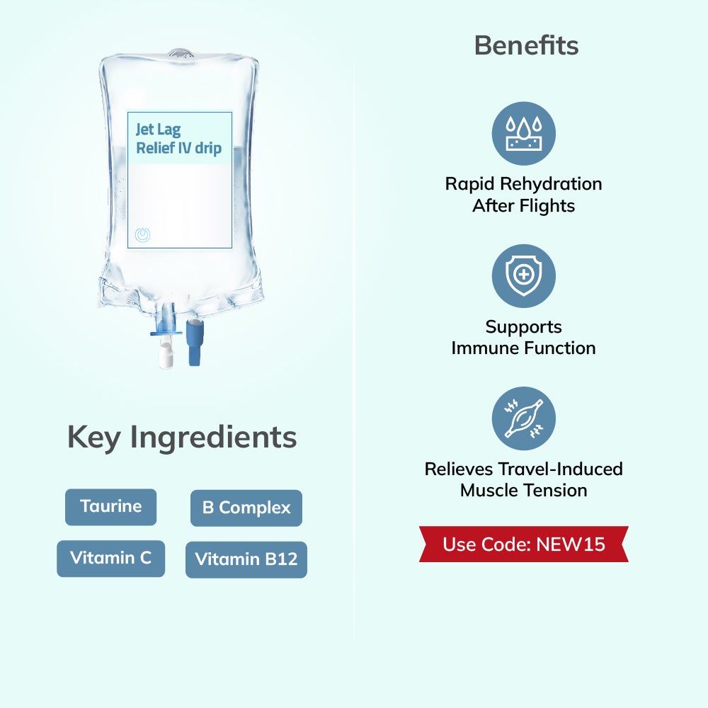 Book Jet Lag Relief IV Drip in UAE with myAster